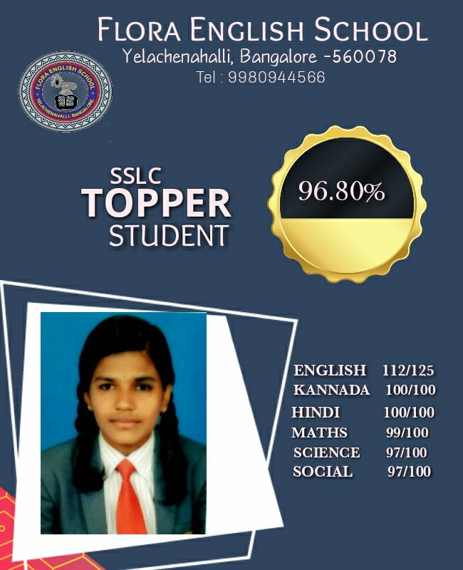 SSLC RESULTS – Flora English School